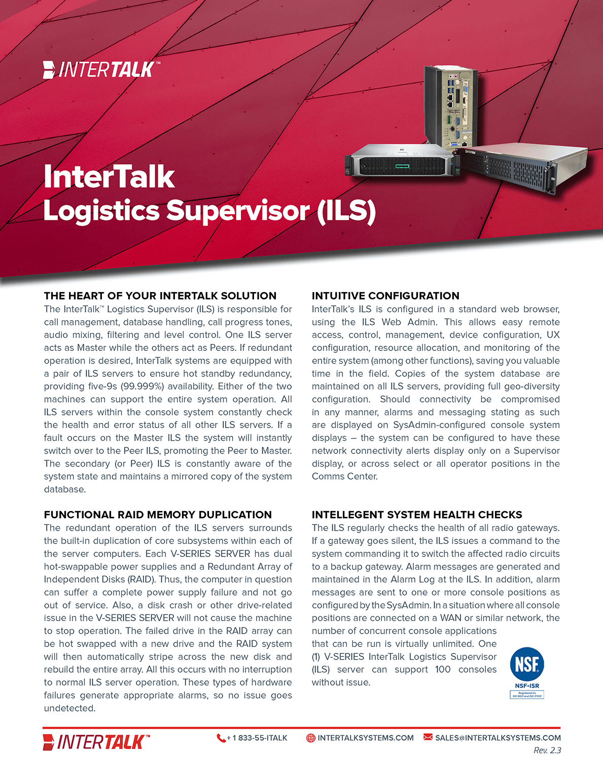 Download the Latest InterTalk Brochures | Dispatch Products